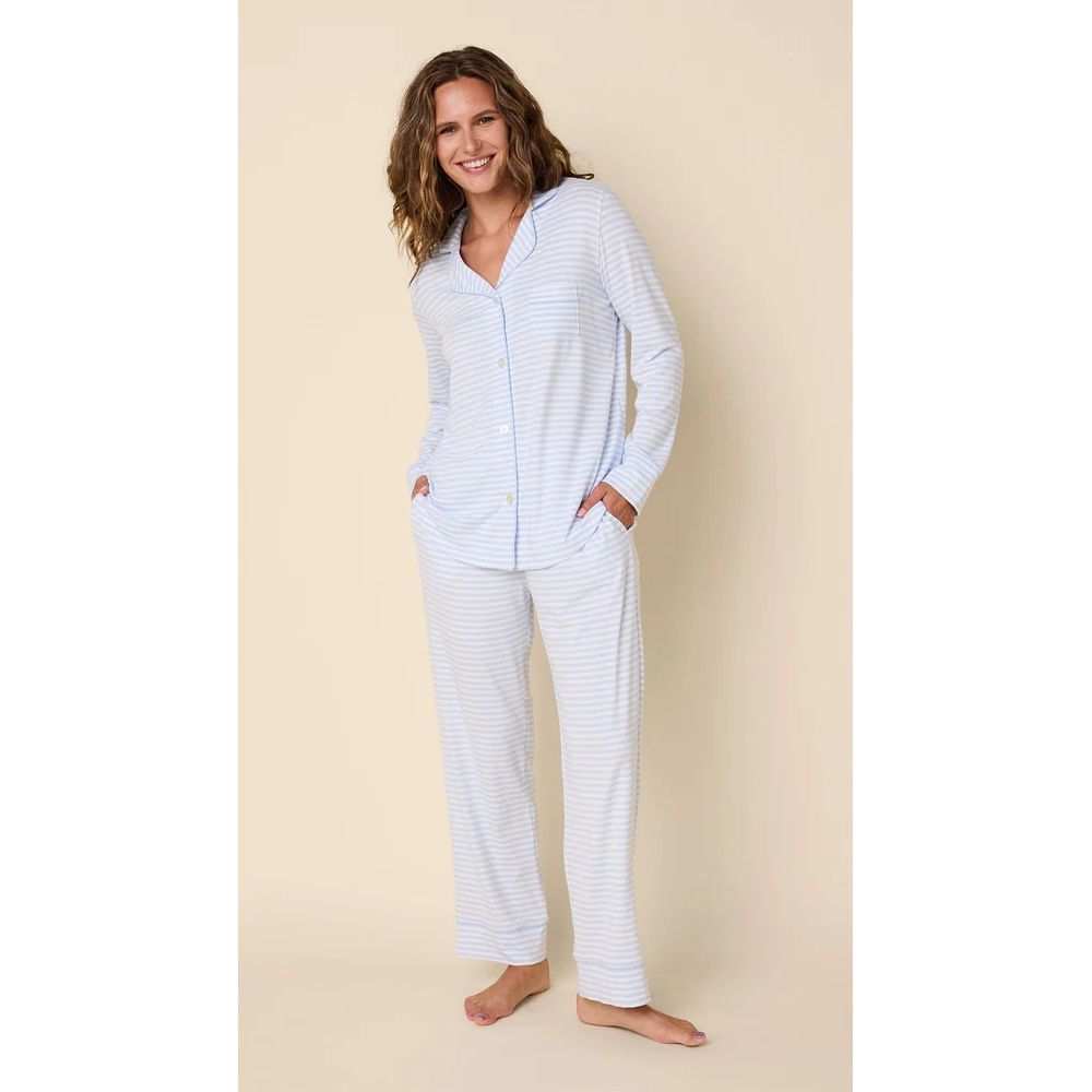 ESSENTIAL STRIPE PIMA KNIT LONG PJ – McCalls Reynolda Village